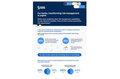 SAS Studie: Banken setzen auf Innovation im Risikomanagement